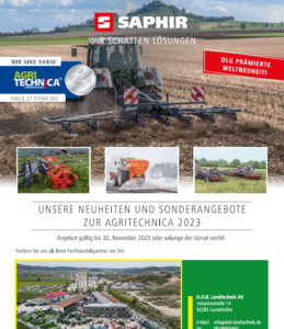 Saphir Sonderangebote im November | D.O.B. Landtechnik